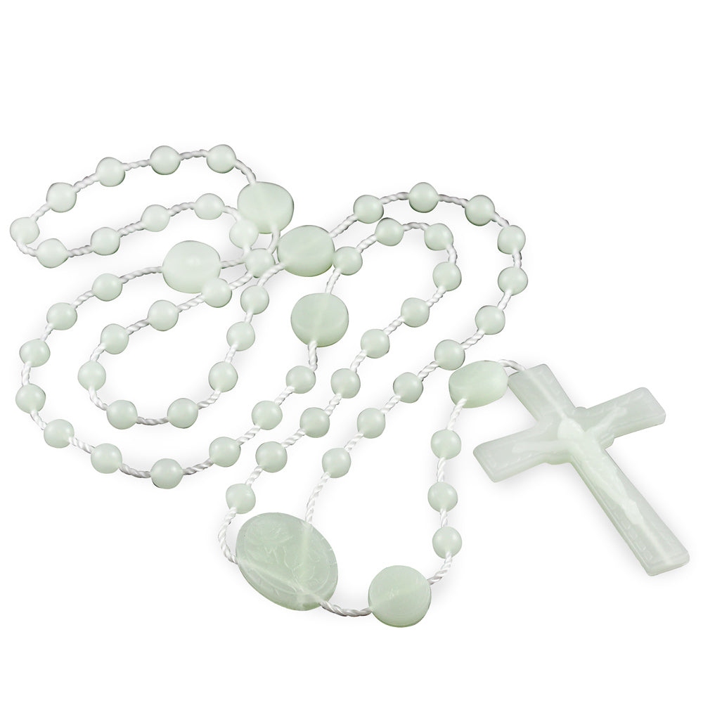 Plastic Rosary Glow in the Dark Beads Lady of Lourdes 100 pack – Rosary ...